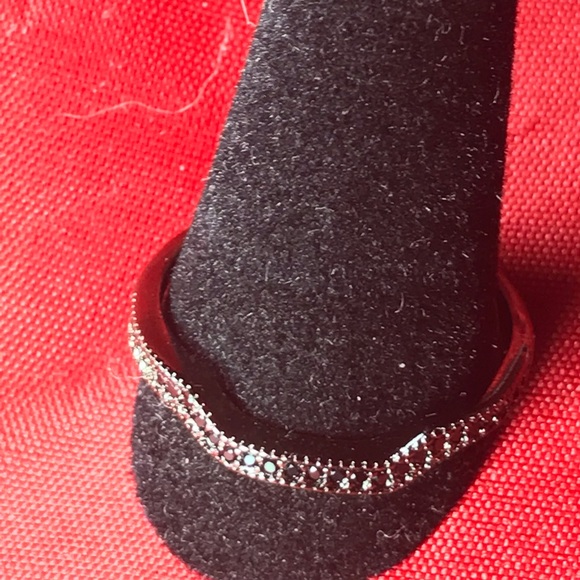 Jodi's Jewelry | Jewelry | Black Sapphire W Halo Black Gold Filled Ring ...